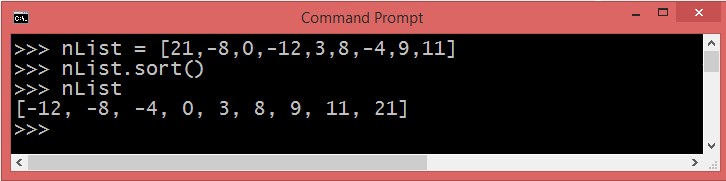 Python List Sort 