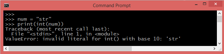 How To Convert A Python String To Int